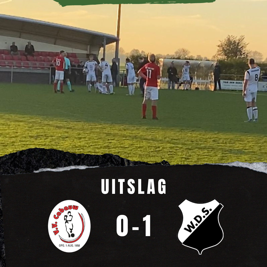 Wedstrijdverslag Cabauw - WDS | Voetbalvereniging WDS