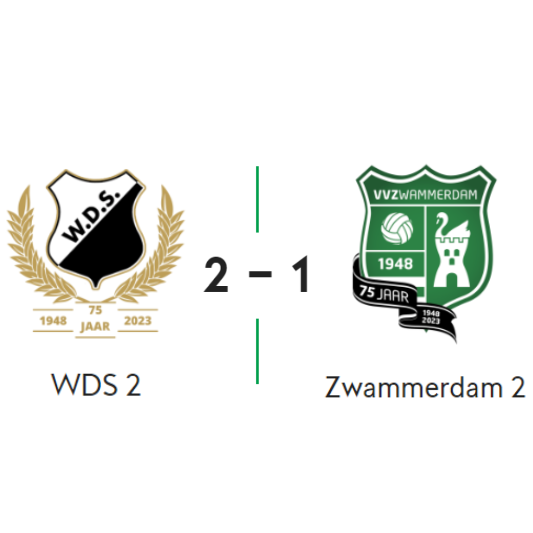 Wedstrijdverslag WDS 2 - Zwammerdam 2 | Voetbalvereniging WDS
